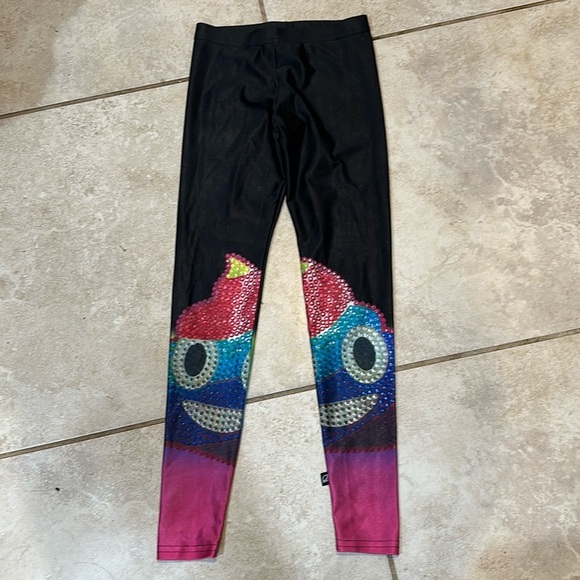 Terez | Bottoms | Terez Crystal Rainbow Poop Emoji Leggings M | Poshmark